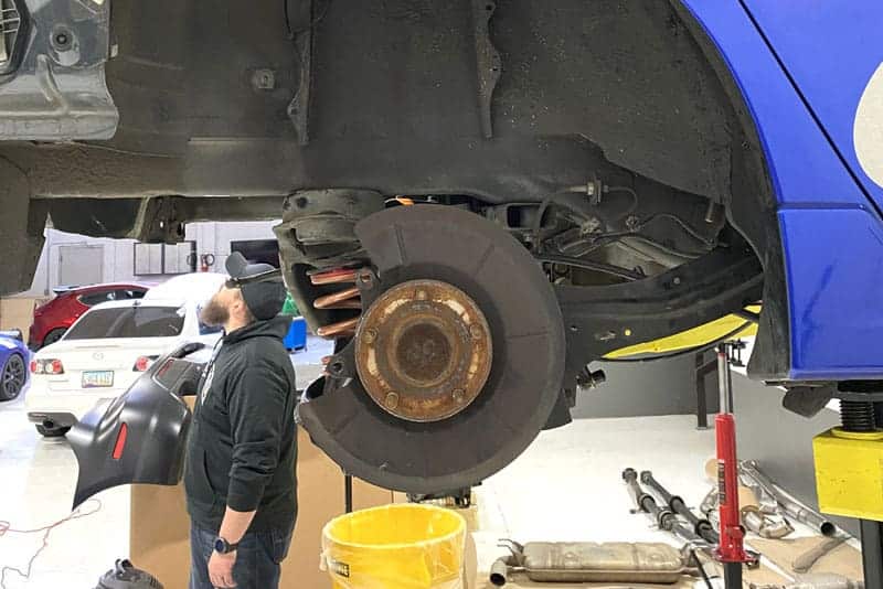 How to Make A 900 Horsepower Mazdaspeed 3 AWD Swap – CX7 Rear Subframe ...